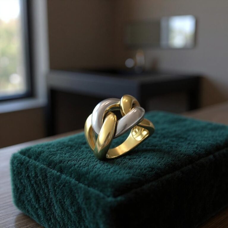 Eternal Knot Cuban Link Ring | Solitaire x Alex Armen