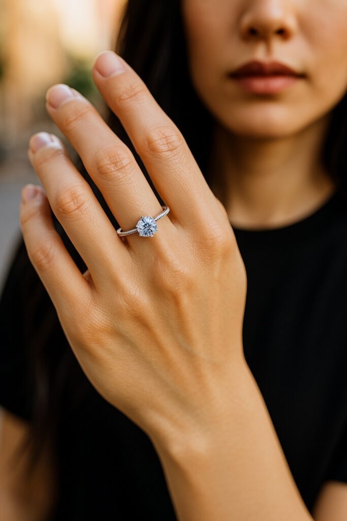 Milgrain H&A Engagement Ring | Solitaire x Alex Armen
